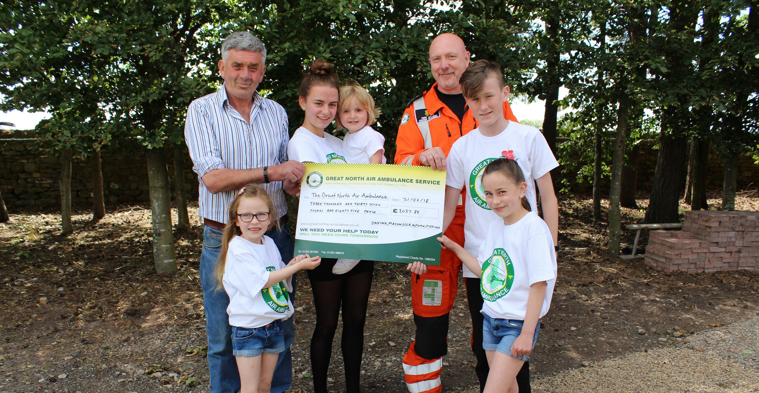 Cousins raise more than £3,000 for GNAAS after charity came to the aid ...