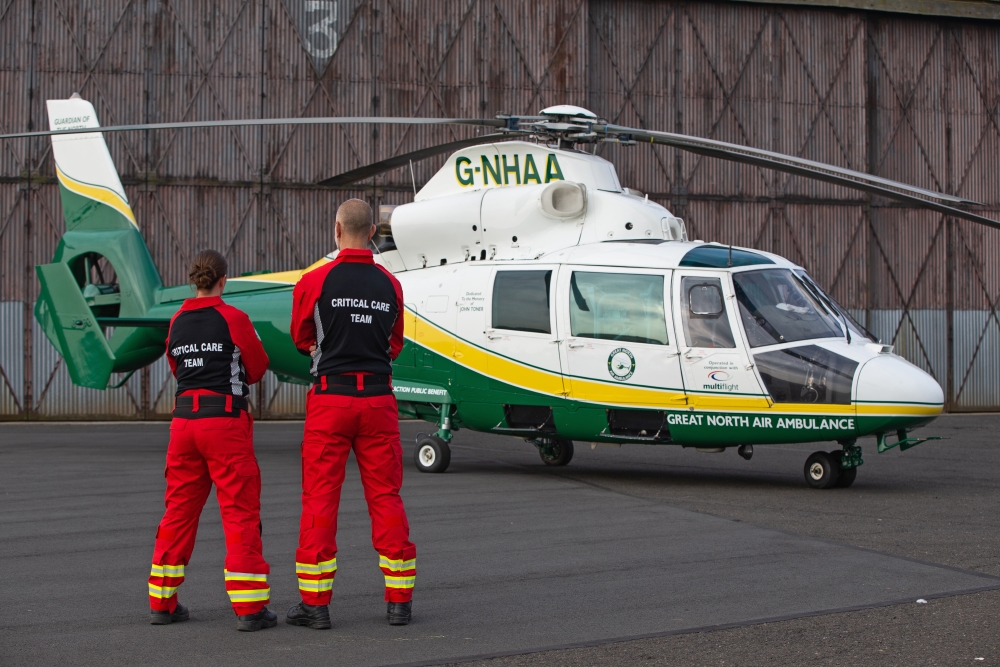 New kit launch day at GNAAS - Great North Air Ambulance Service