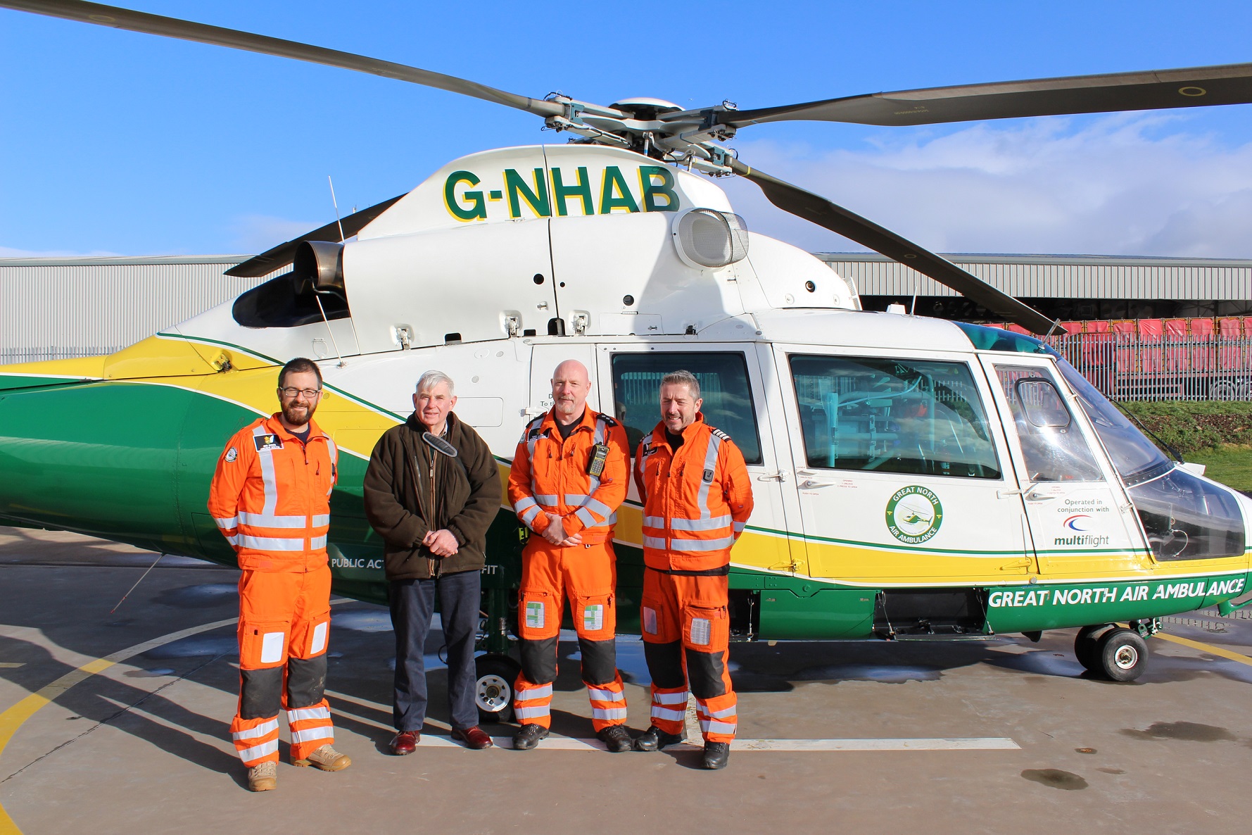 Farmer crushed by hay bales returns to work - Great North Air Ambulance ...