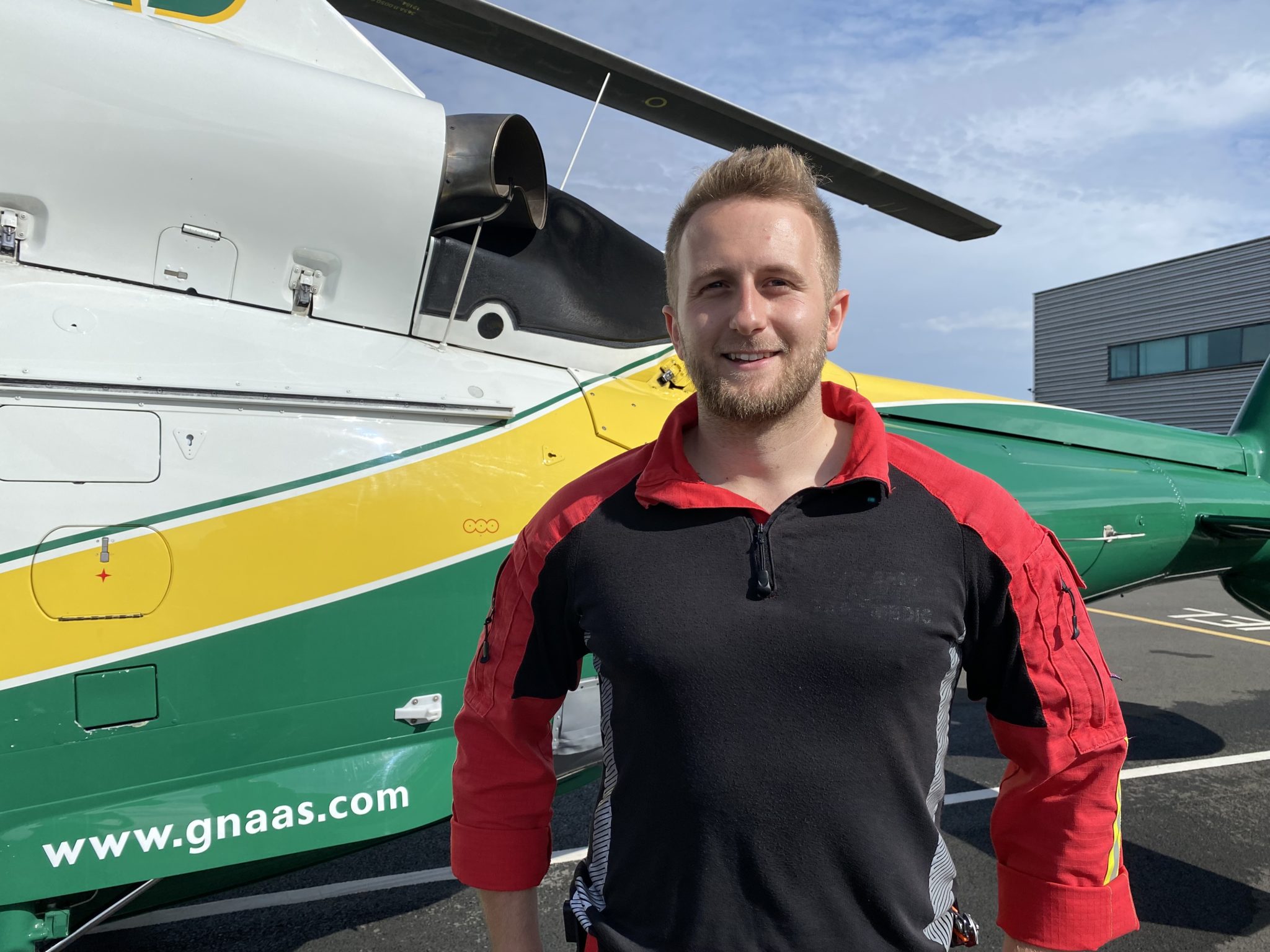 GNAAS' newest paramedic lands on base - Great North Air Ambulance Service