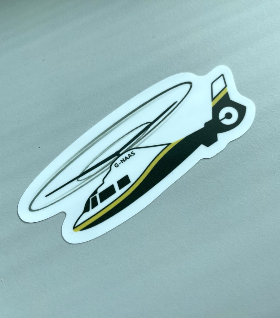 Helicopter Car Sticker - Great North Air Ambulance Service
