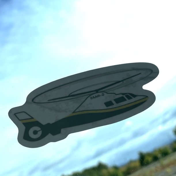 Helicopter Car Sticker - Great North Air Ambulance Service