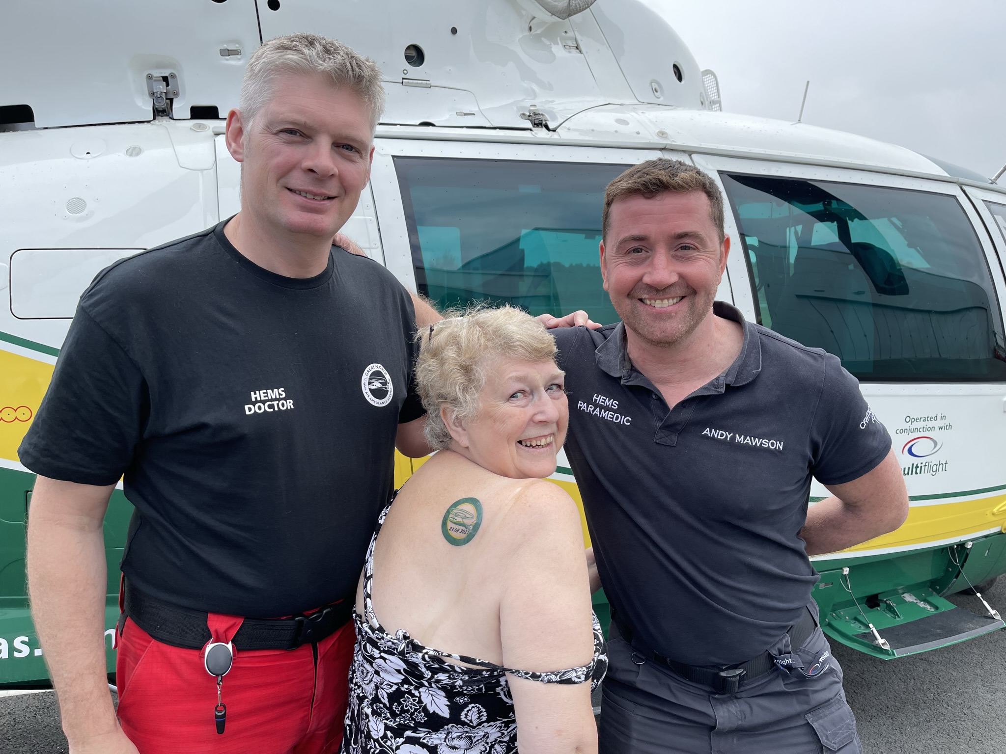 71 Year Old Stockton Woman Gets Gnaas Logo Tattooed Great North Air