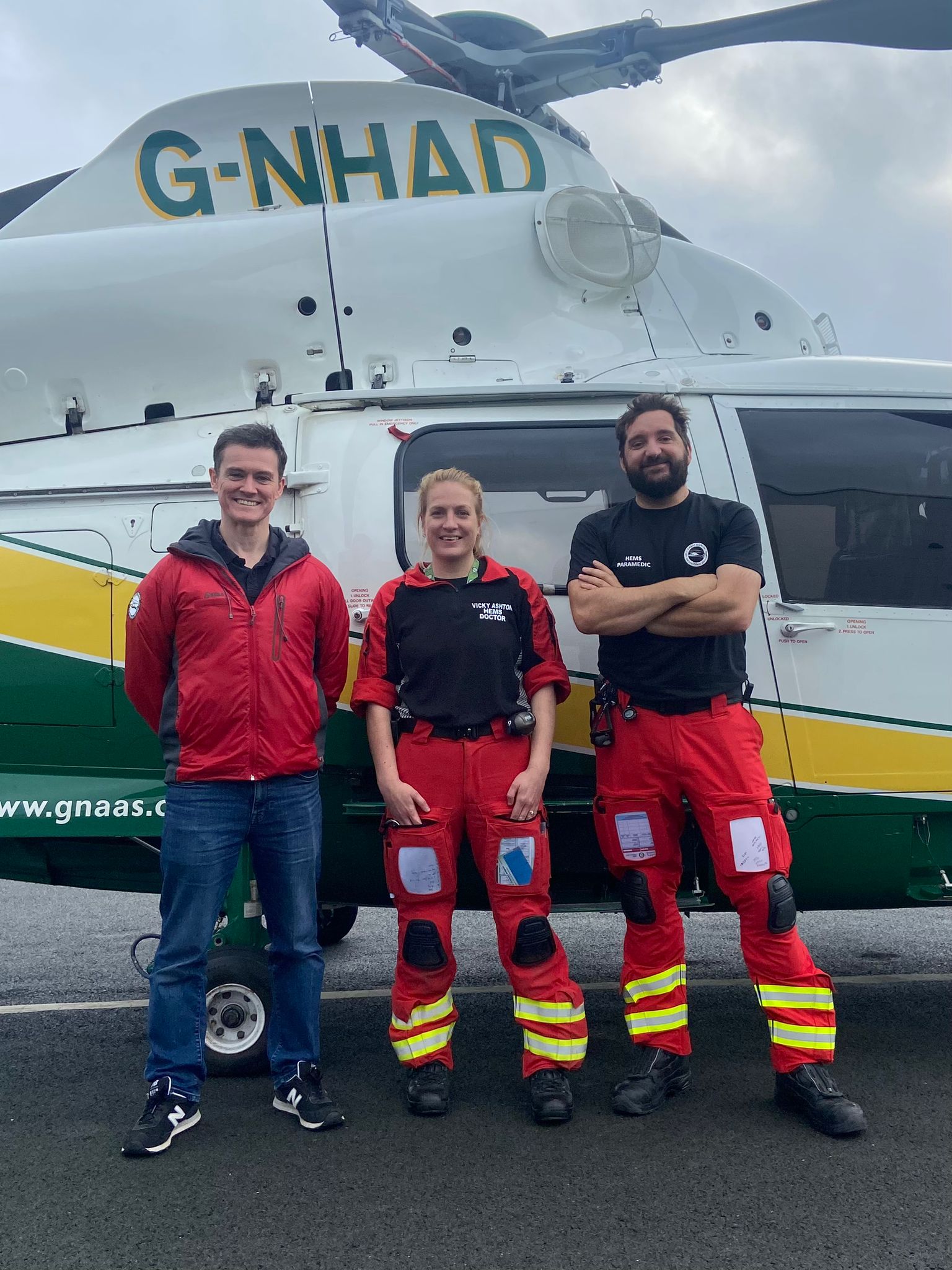 Doctor flies through 'sign-off' day - Great North Air Ambulance Service
