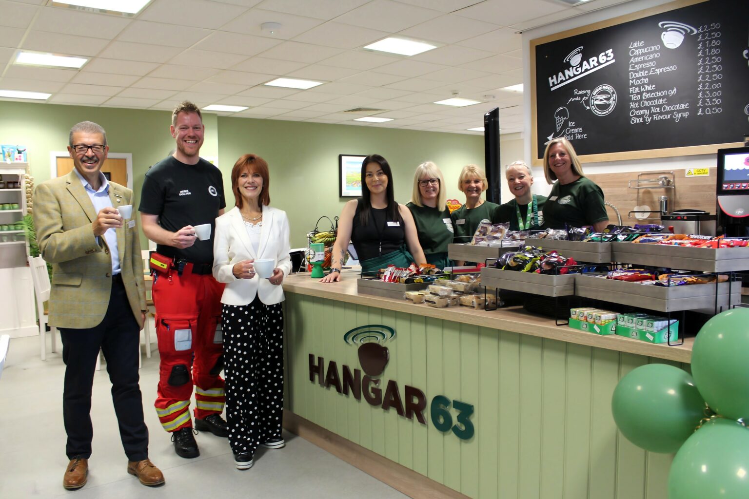 Coffee House Hangar 63 officially opens - Great North Air Ambulance Service
